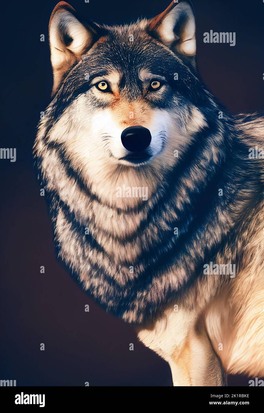 Ai generated wolf hi-res stock photography and images - Alamy