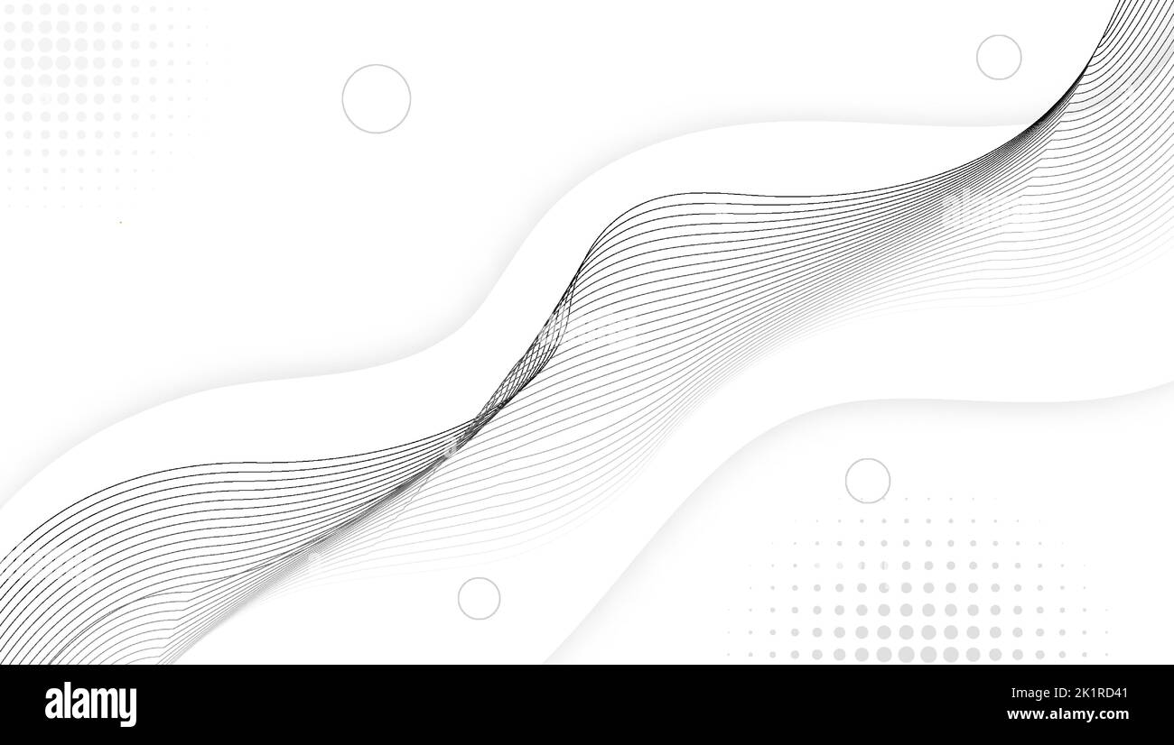 Minimalist and Modern Future Abstract Wavy Geometric White and Gray ...