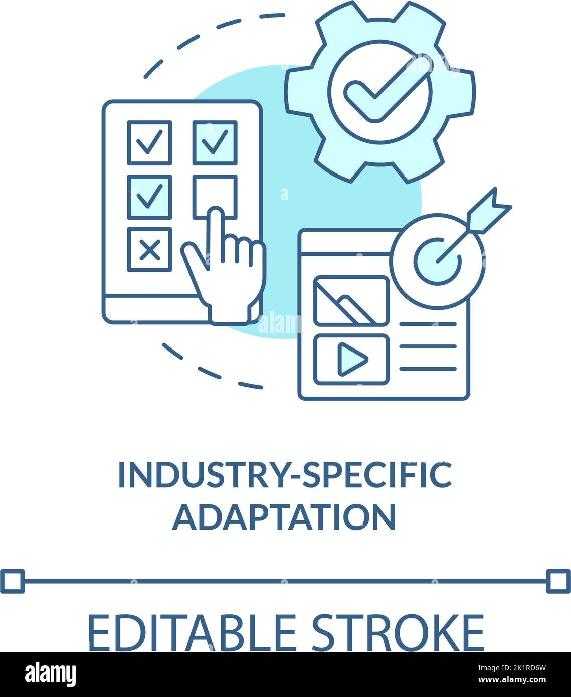Industry specific adaptation turquoise concept icon Stock Vector Image ... Industry specific adaptation turquoise concept icon Stock Vector Image ...