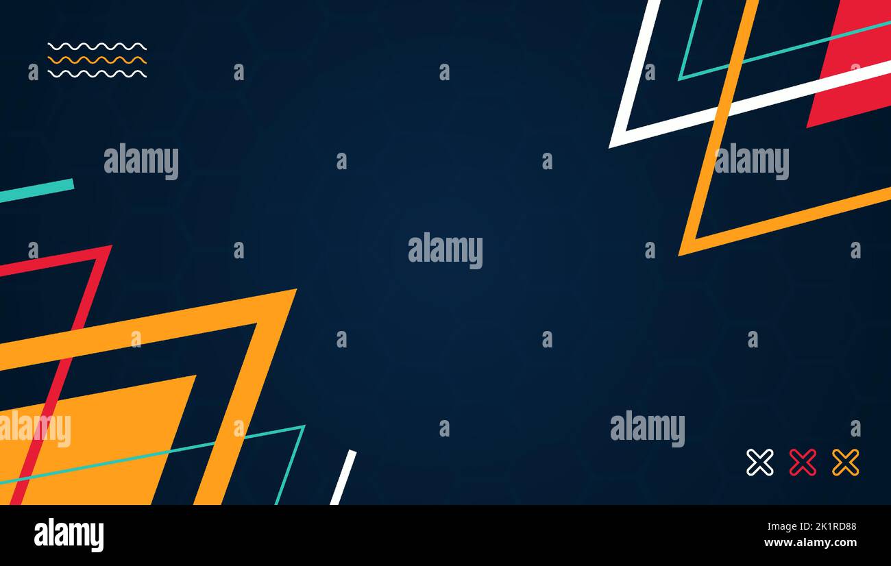 Minimalist and Modern Future Abstract Geometric Shape Memphis Flat ...