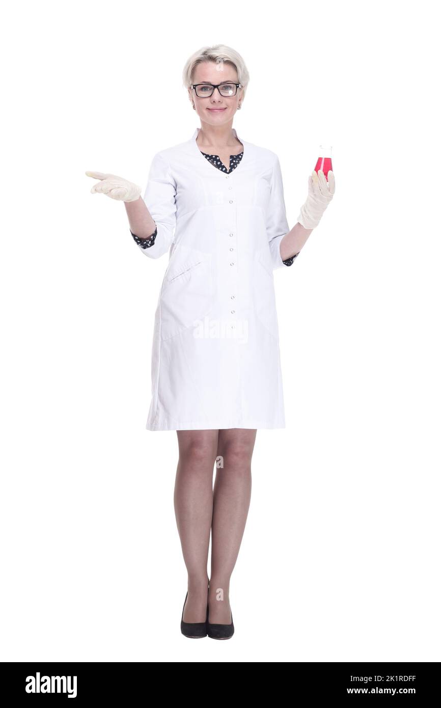 Science scientist woman glasses Cut Out Stock Images & Pictures - Alamy