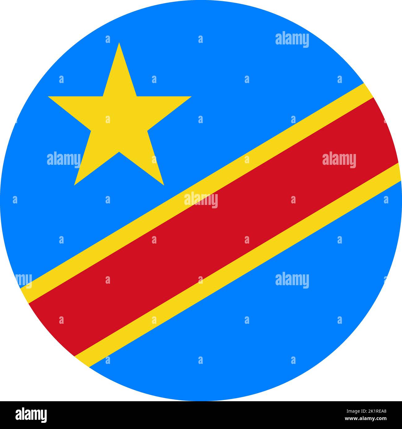 Flag of the democratic republic of congo Stock Vector Images - Alamy