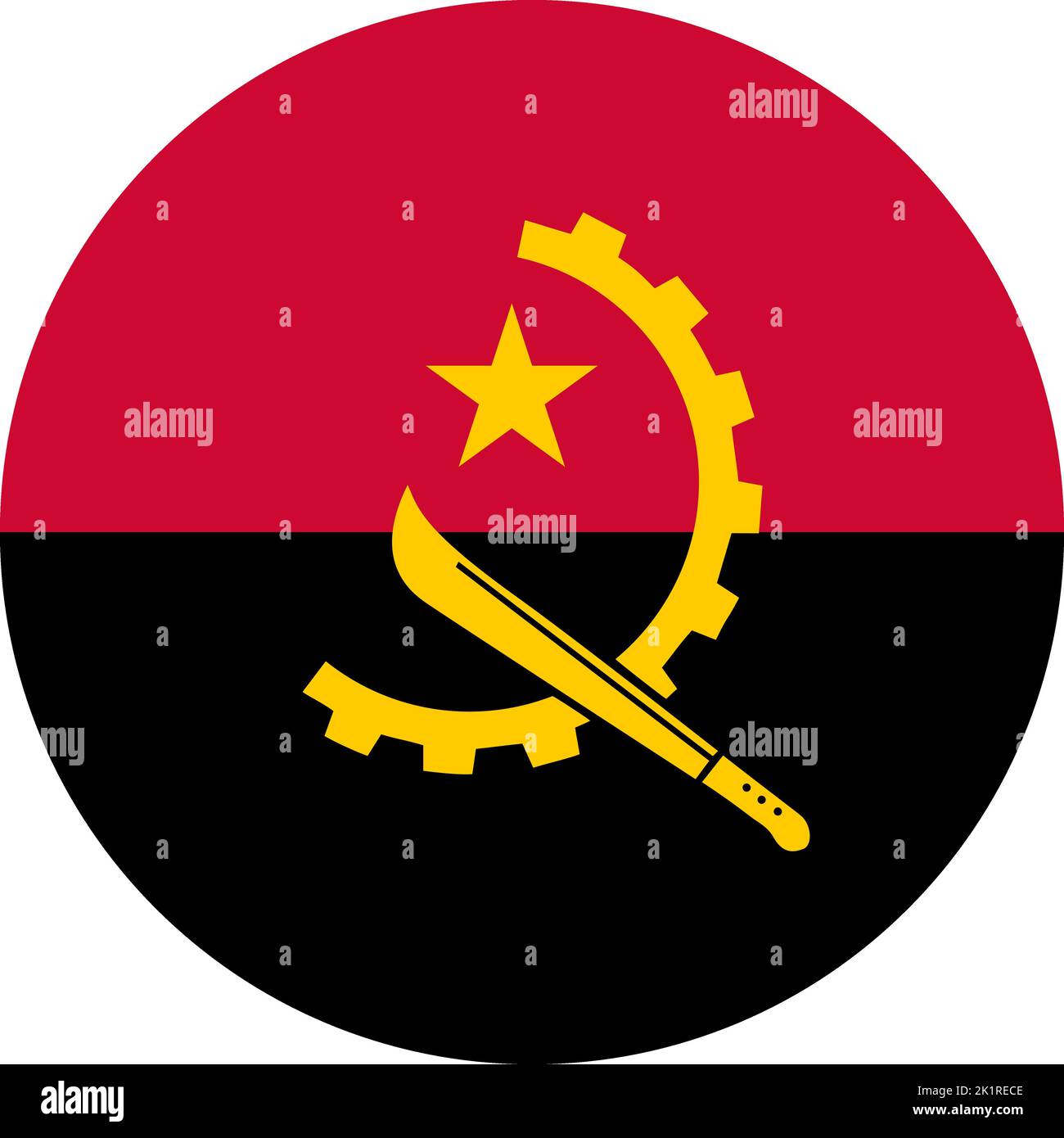 Angola national flag Stock Vector Images - Alamy