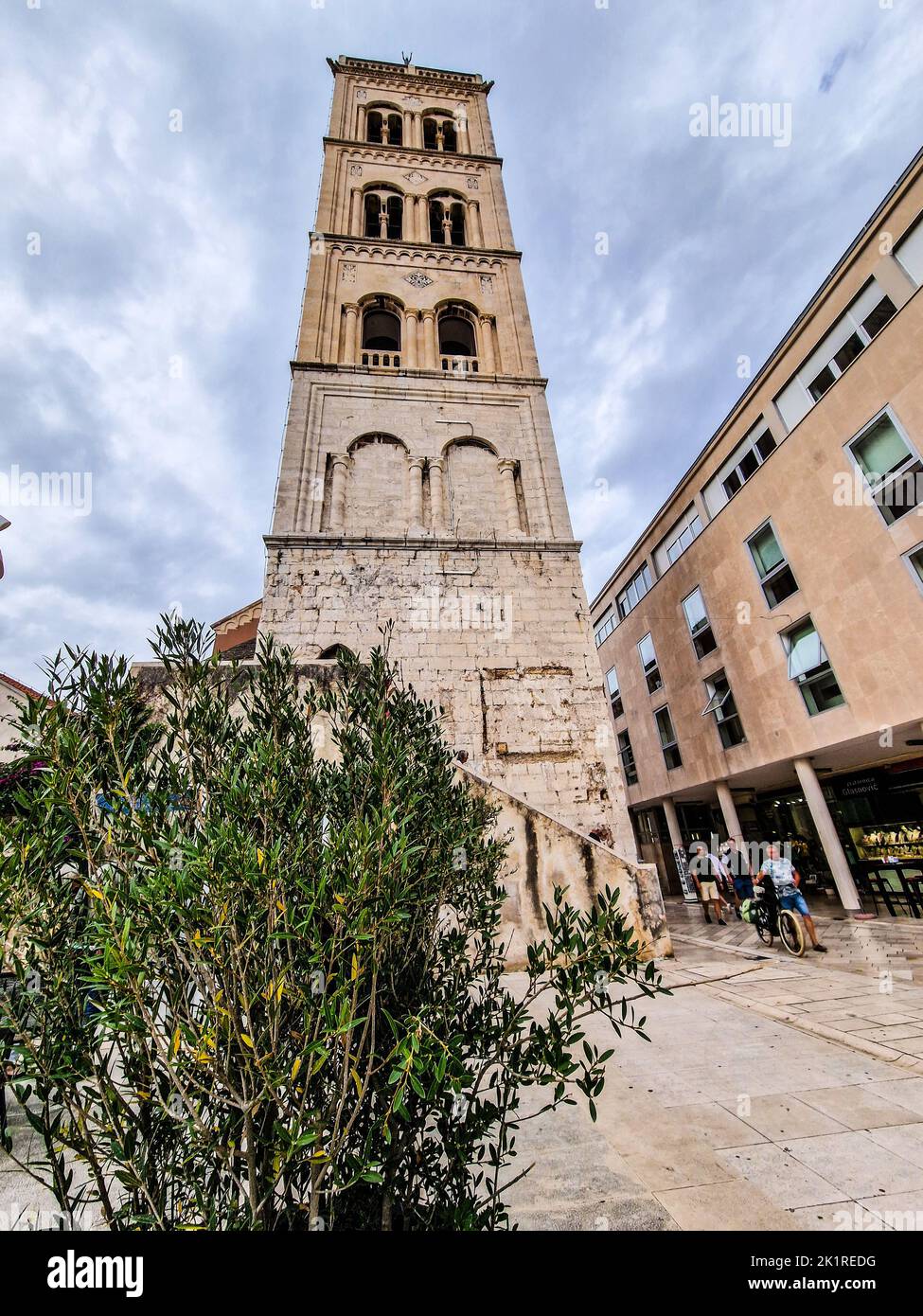 Cathedral of St. Anastasia bell tower in Zadar, Croatia Stock Photo - Alamy