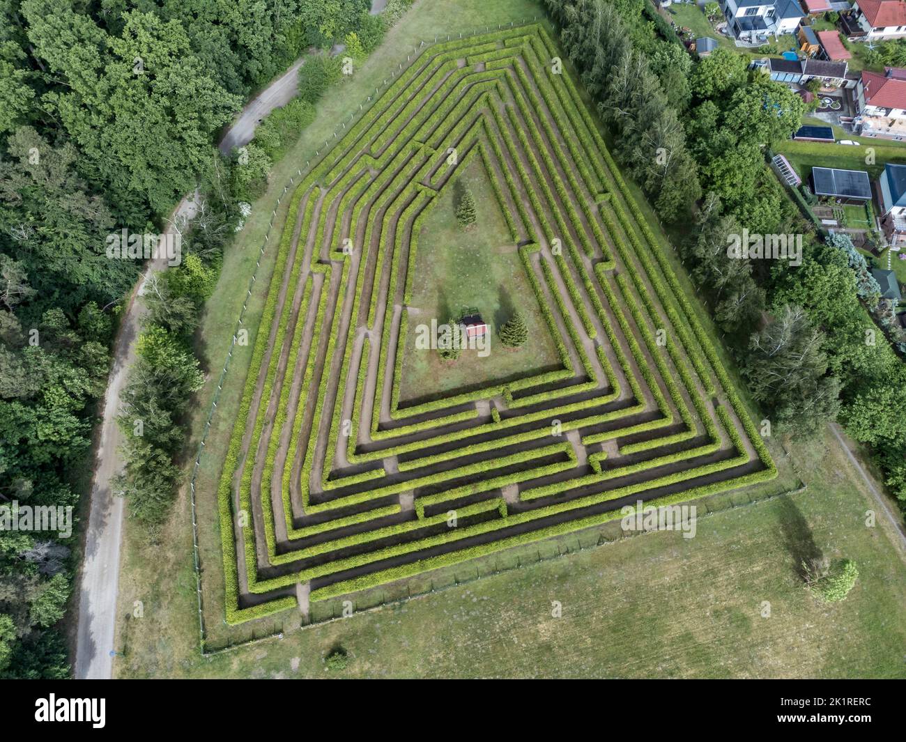 Labyrinth aerial view hi-res stock photography and images - Alamy