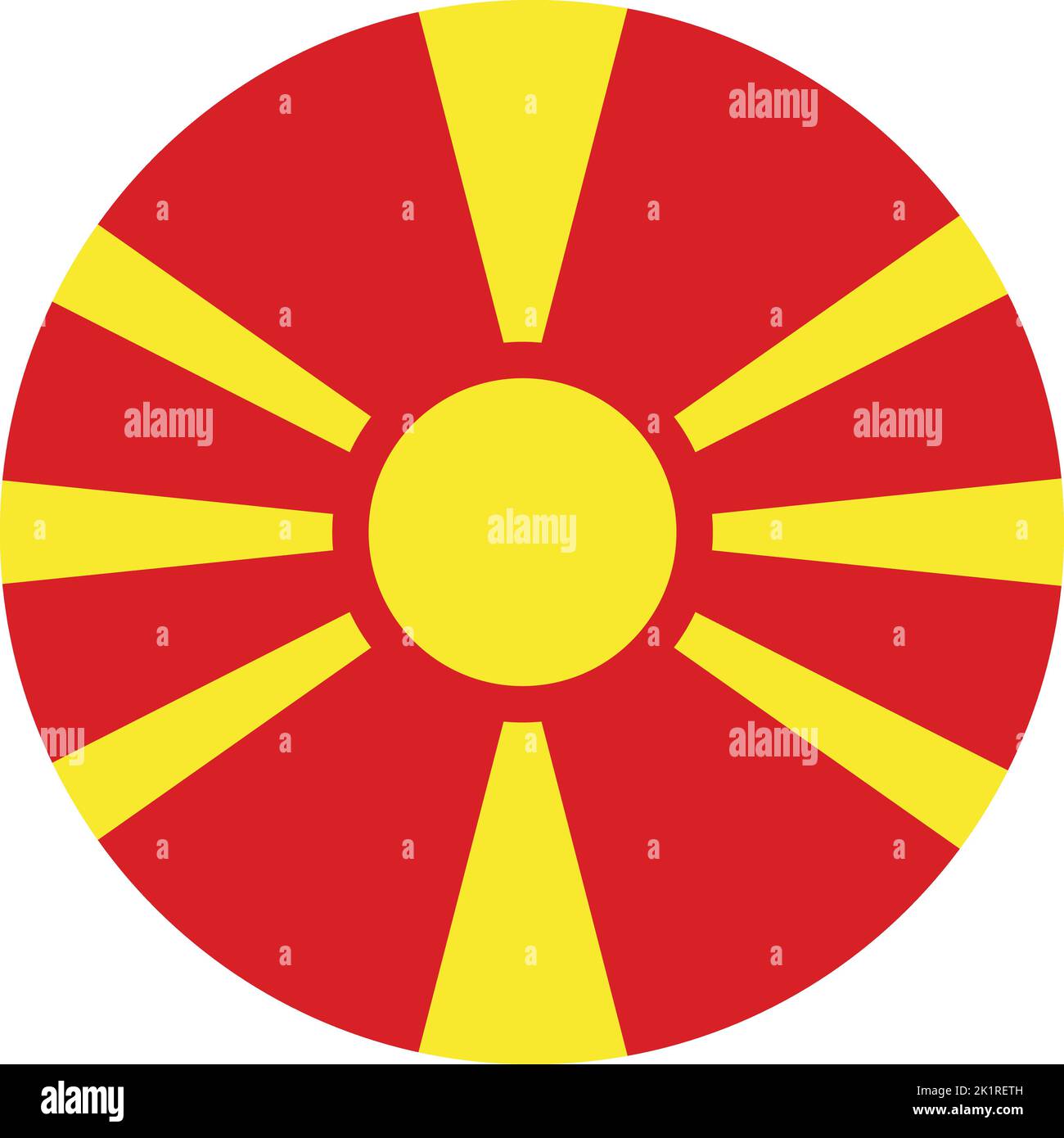 The national flag of the world, North Macedonia Stock Vector Image ...