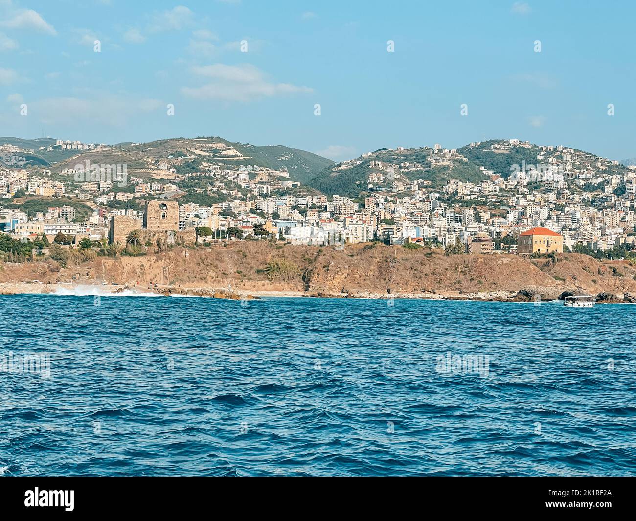 View of Famous and Historic Mediterranean Coastal Town: Byblos, Lebanon ...