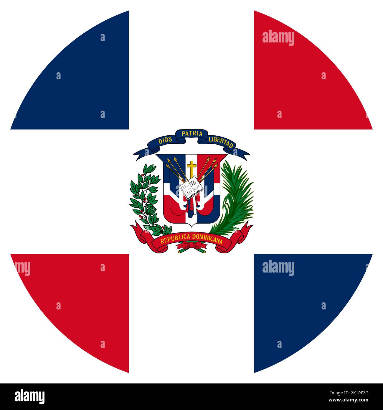 The national flag of the world, Dominican Republic Stock Vector Image ...