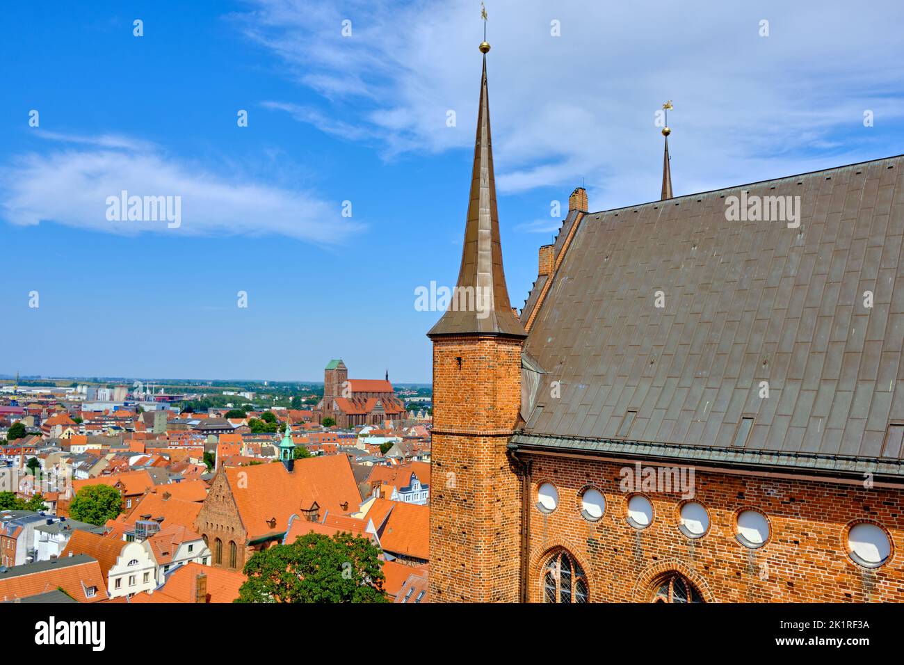 View from the observation platform of the Georgenkirche (Church of St ...