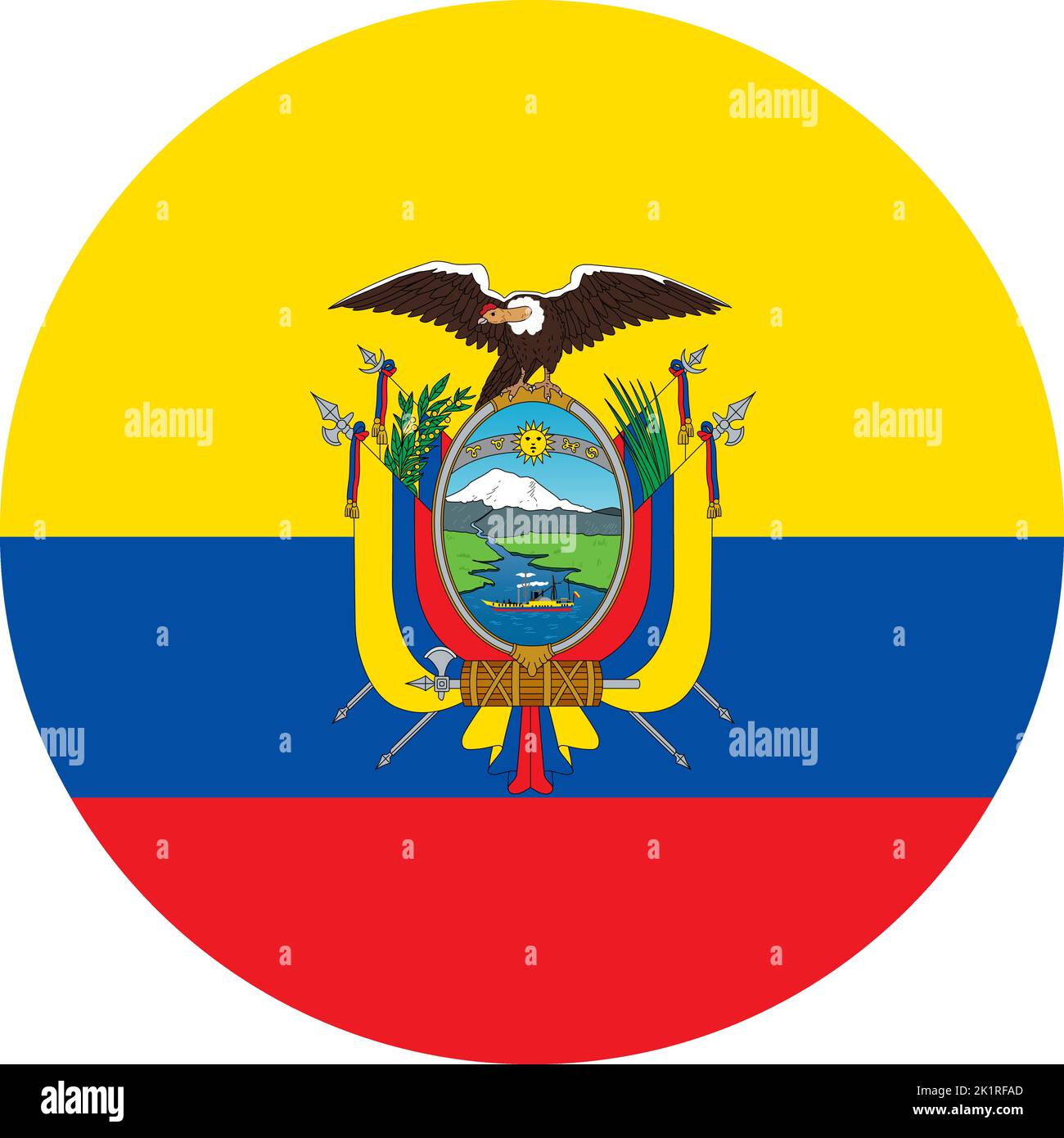 The national flag of the world, Ecuador Stock Vector Image & Art - Alamy