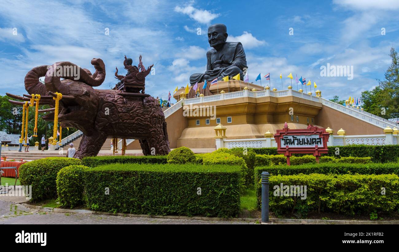 Luang Pu Thuat Wat Huay Mongkol Hua Hin Thailand,Big Buddha Wat Huay Mongkol on a sunny day ...