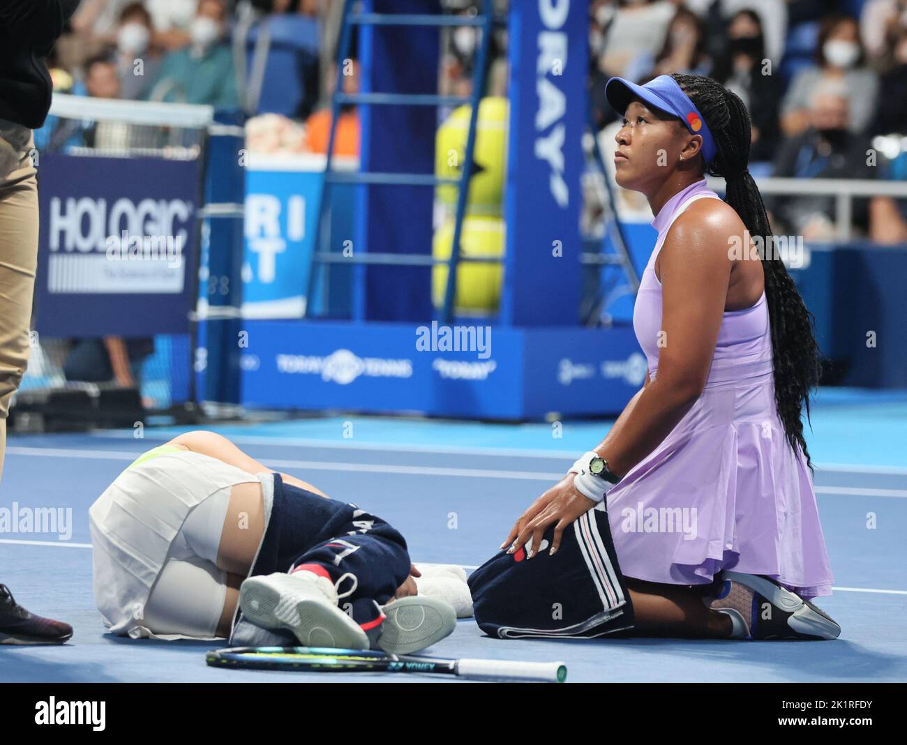 Tokyo, Japan. 20th Sep, 2022. Daria Saville of Australia lays on the ...