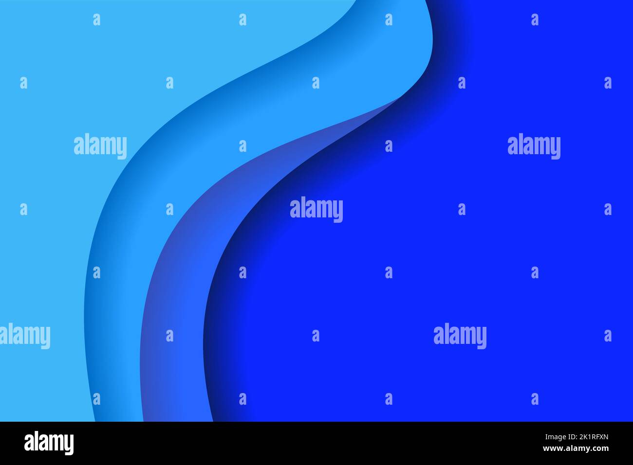 Paper art cartoon abstract waves. Vector illustration Stock Vector ...