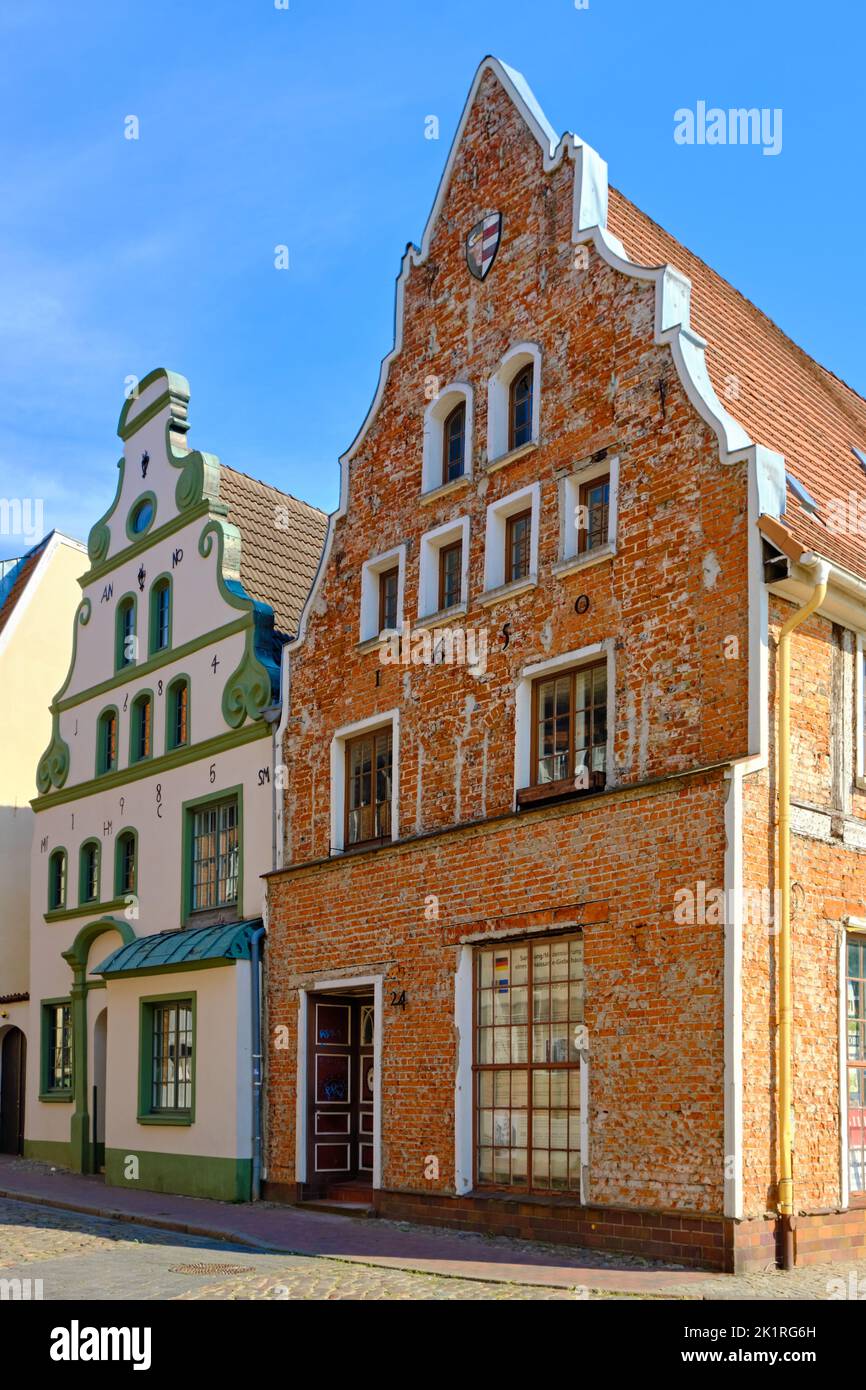 Historic 17th century Baroque gabled houses opposite the Brauhaus am ... Historic 17th century Baroque gabled houses opposite the Brauhaus am ...