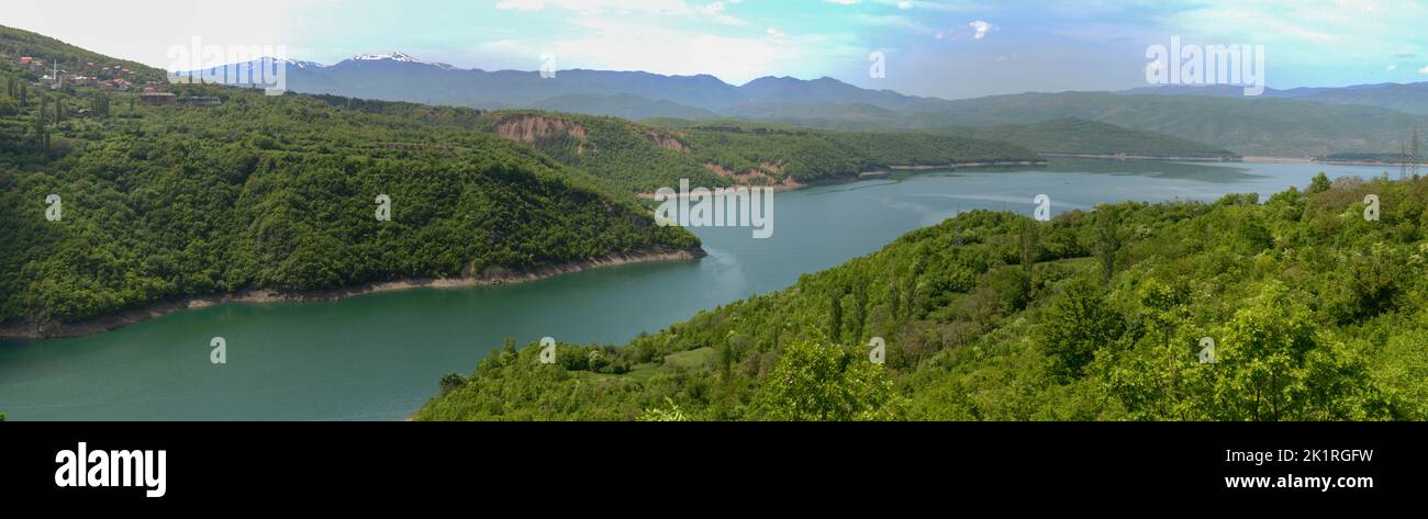View at lake Debar in North Macedonia Stock Photo - Alamy