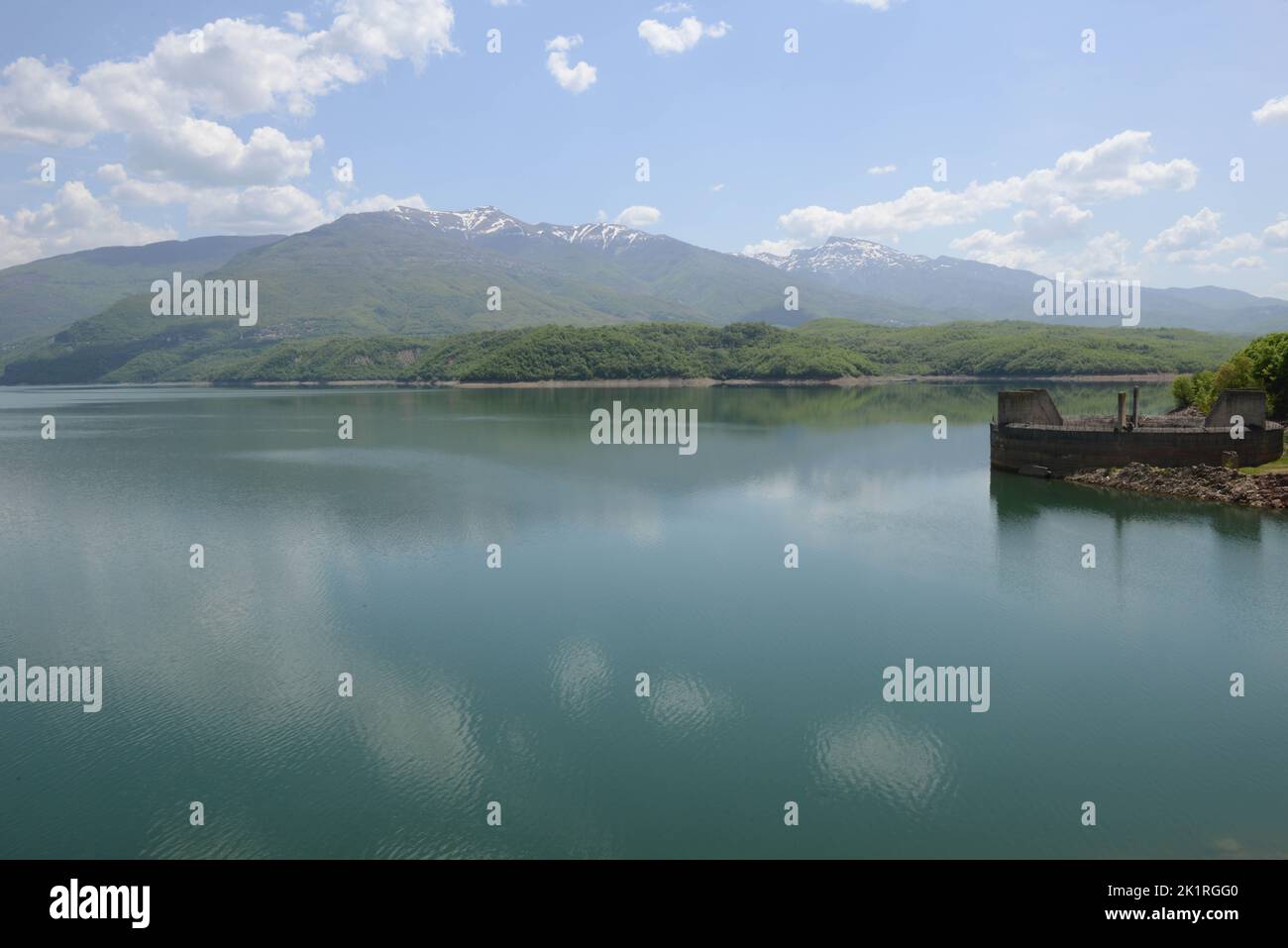 View at lake Debar in North Macedonia Stock Photo - Alamy