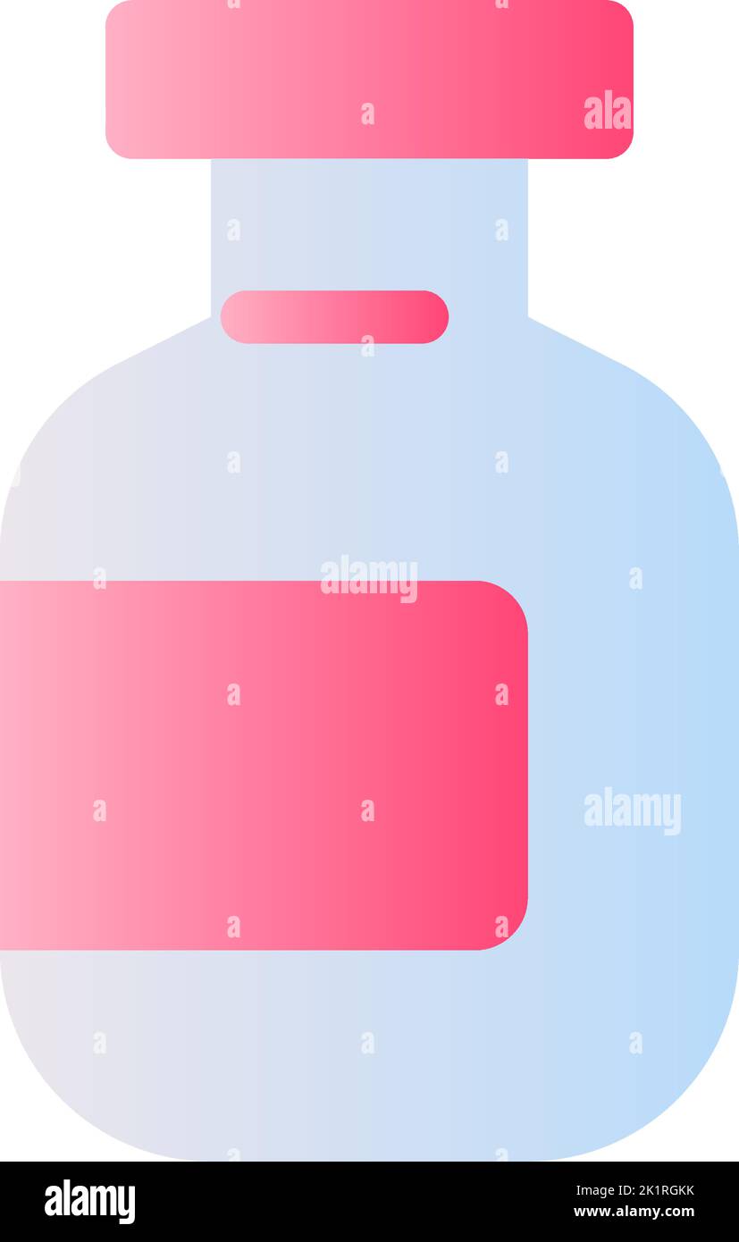 Medication bottle flat gradient two-color ui icon Stock Vector Image ...