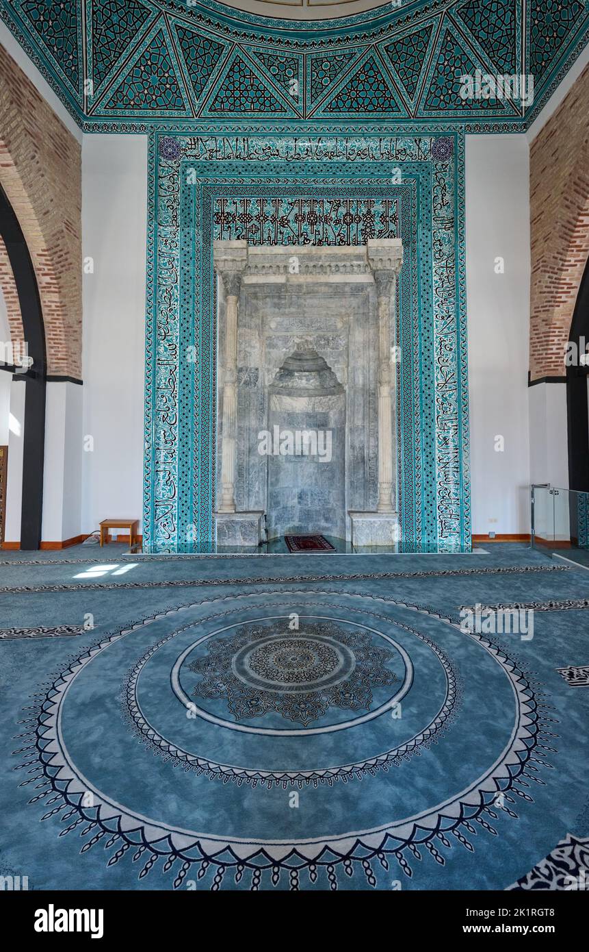 interior view of Alauddin Qayqubad Mosque, Konya, Turkey Stock Photo ...