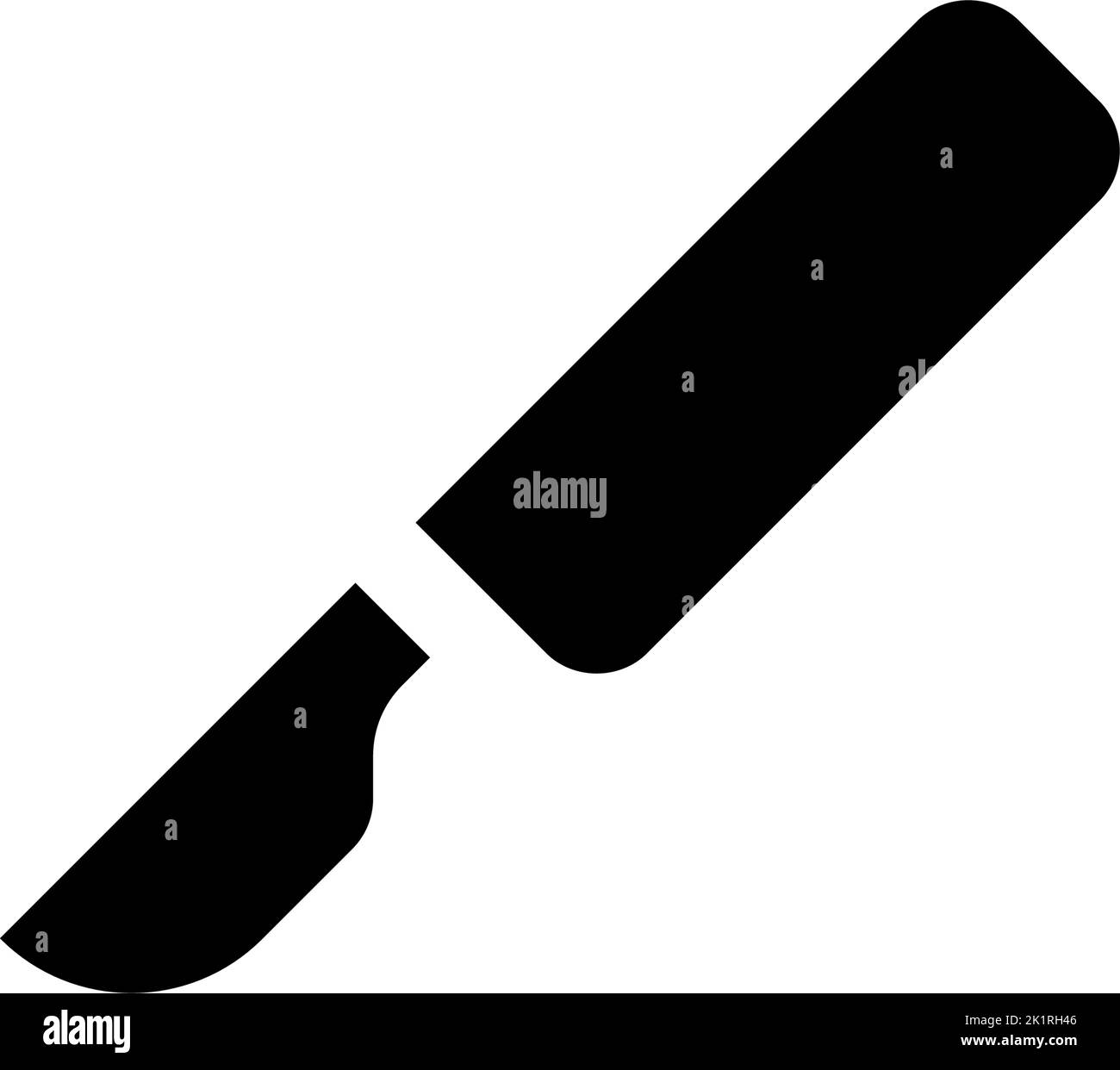 Minimalist surgical scalpel icon hi-res stock photography and images ...