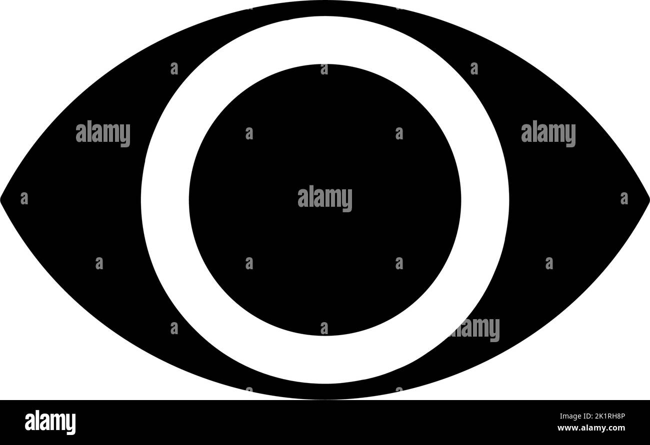 Eye black glyph ui icon Stock Vector Image & Art - Alamy