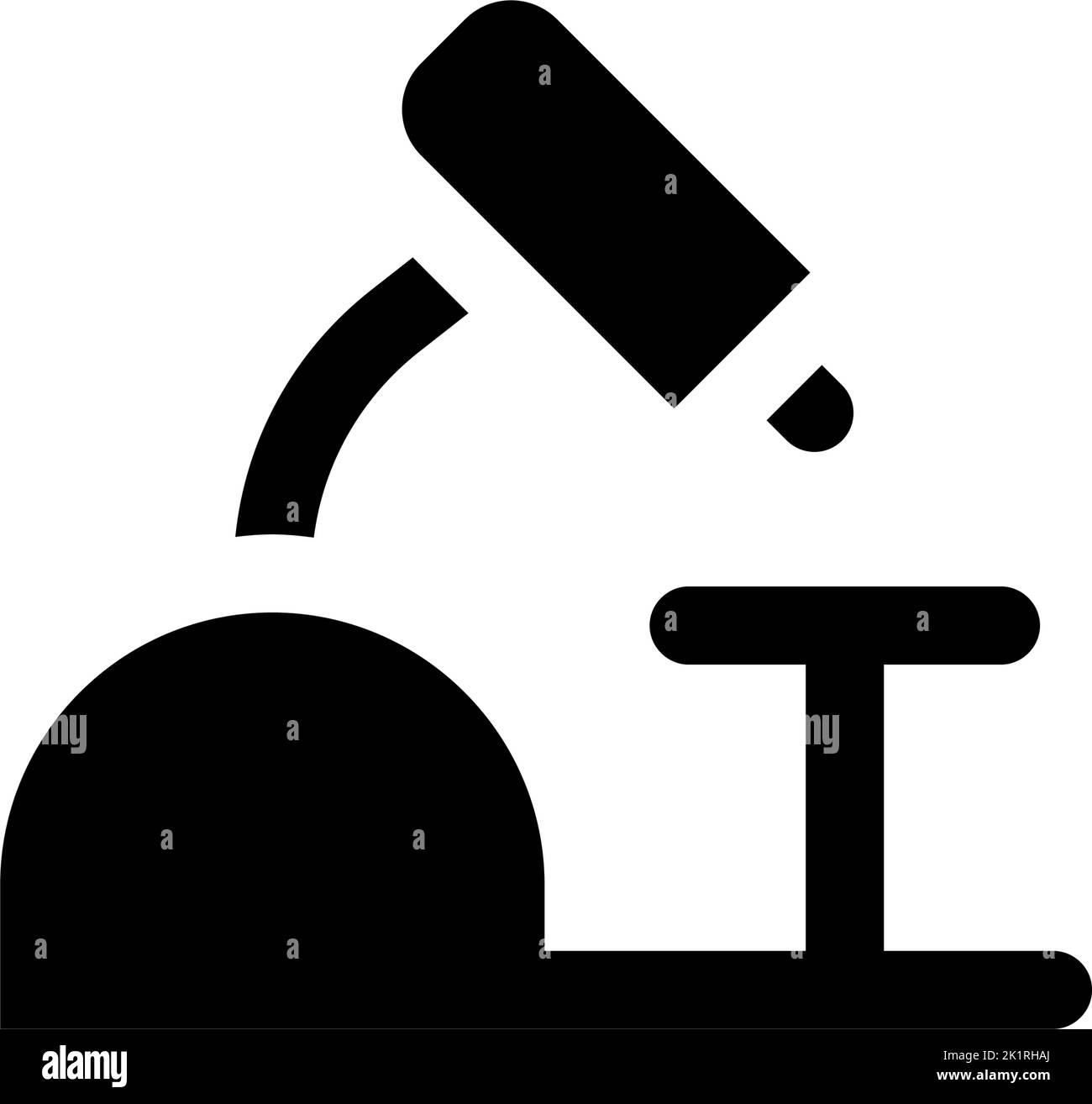 Microscope black glyph ui icon Stock Vector Image & Art - Alamy