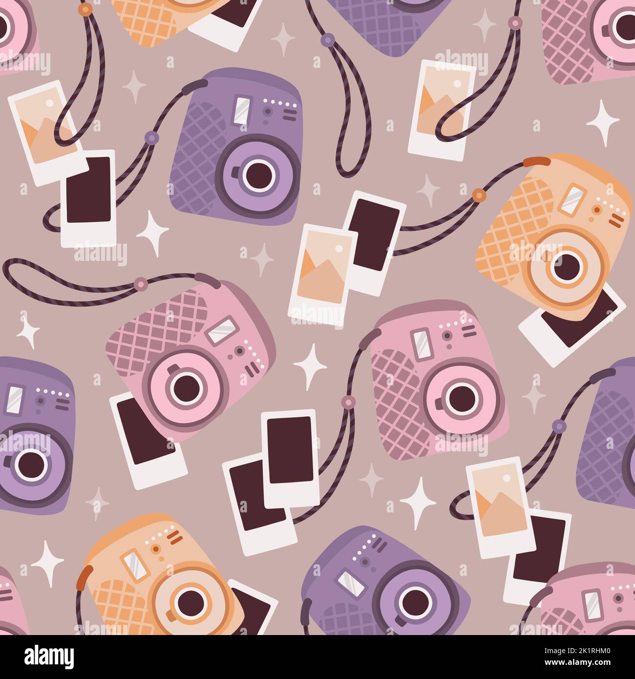 Instant camera pattern Stock Vector Image & Art - Alamy