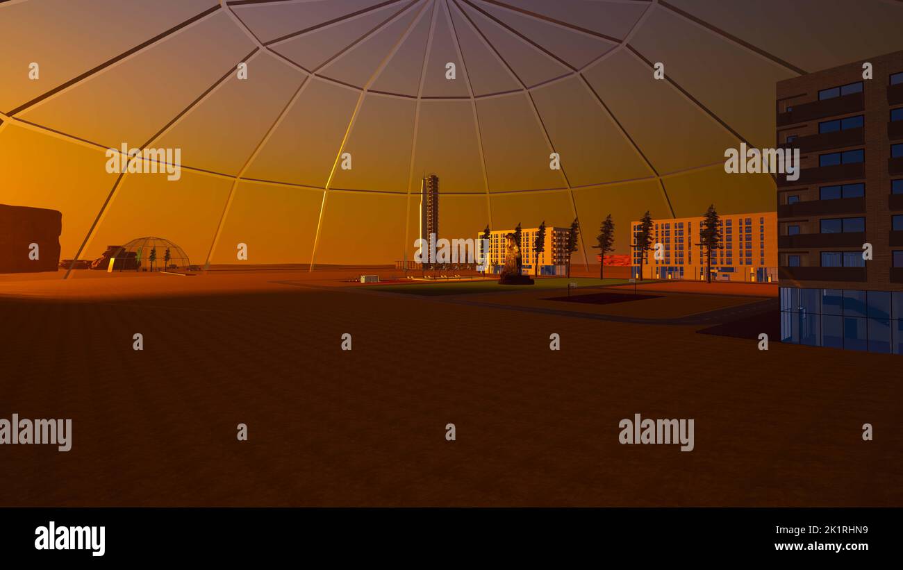 Humans on Mars. Extremely detailed and realistic high resolution 3D ...