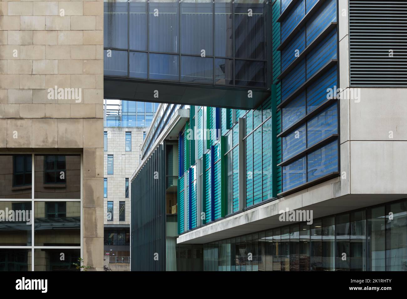Modern buildings, Edinburgh financial district, Edinburgh, Scotland ...