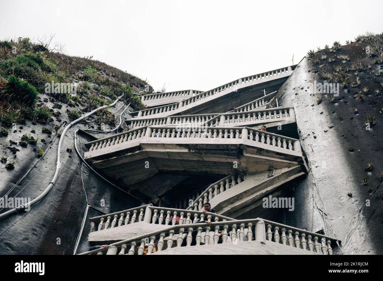 Guatape Andean resort town northwest Colombia Piedra del Penol giant ...