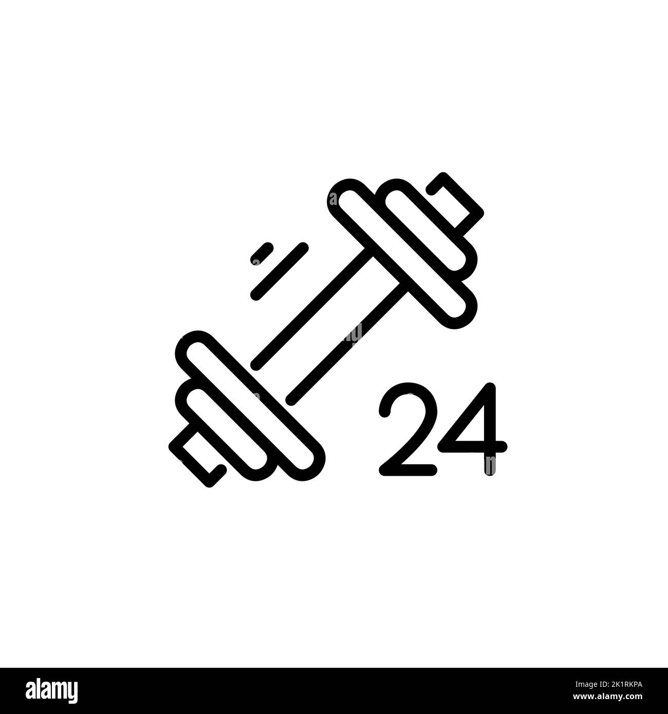 24 hour fitness Stock Vector Images - Alamy