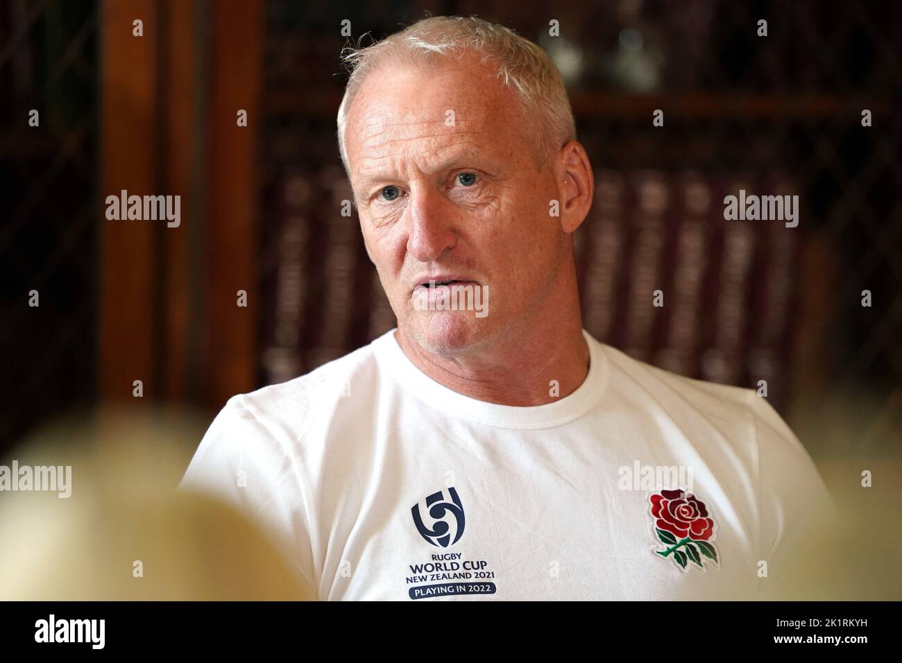 England head coach Simon Middleton during the press conference at ...