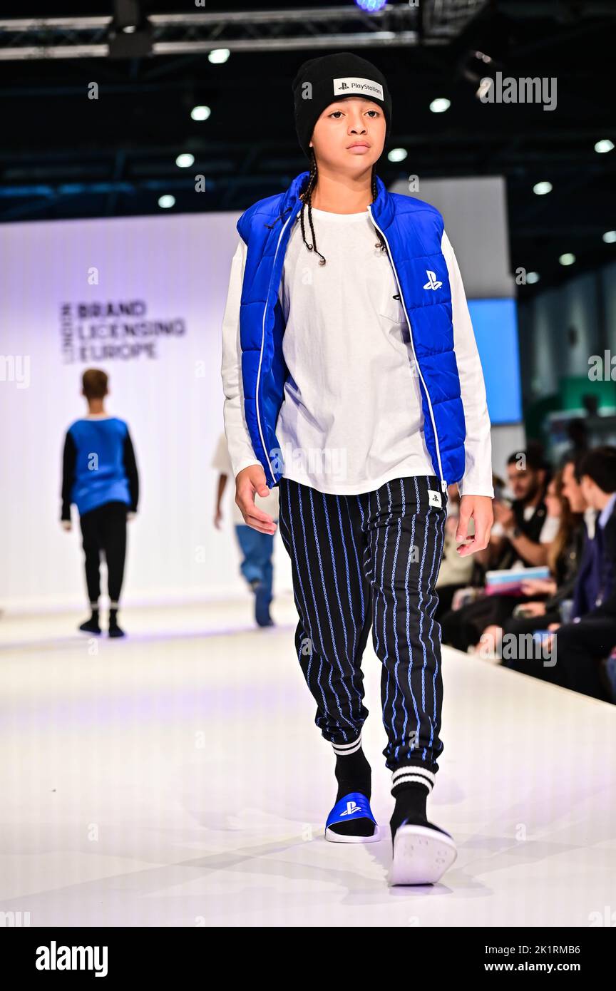 London, UK. 20th Sep, 2022. Kids Apparel catwalk show at Brand ...