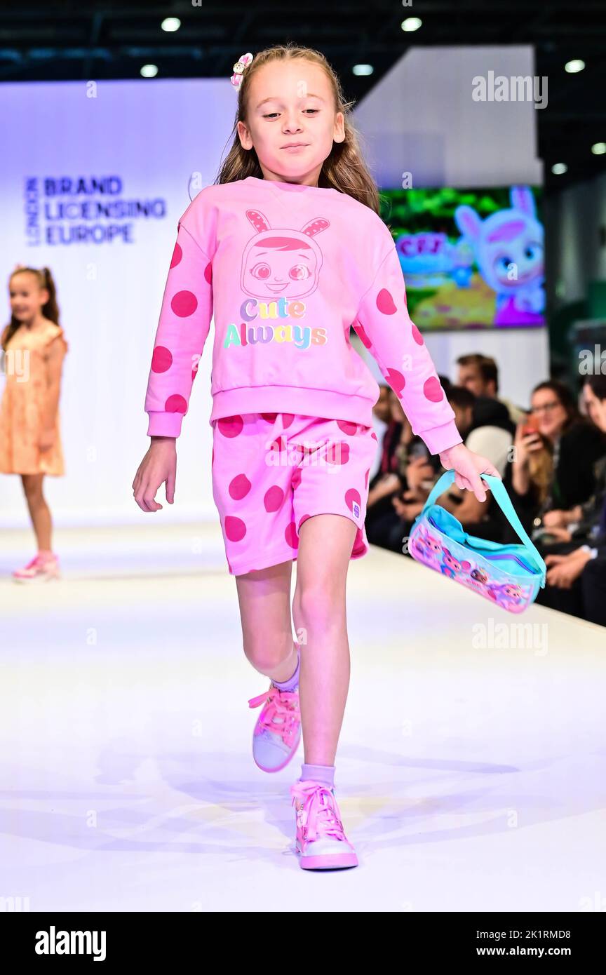 London, UK. 20th Sep, 2022. Kids Apparel catwalk show at Brand ...