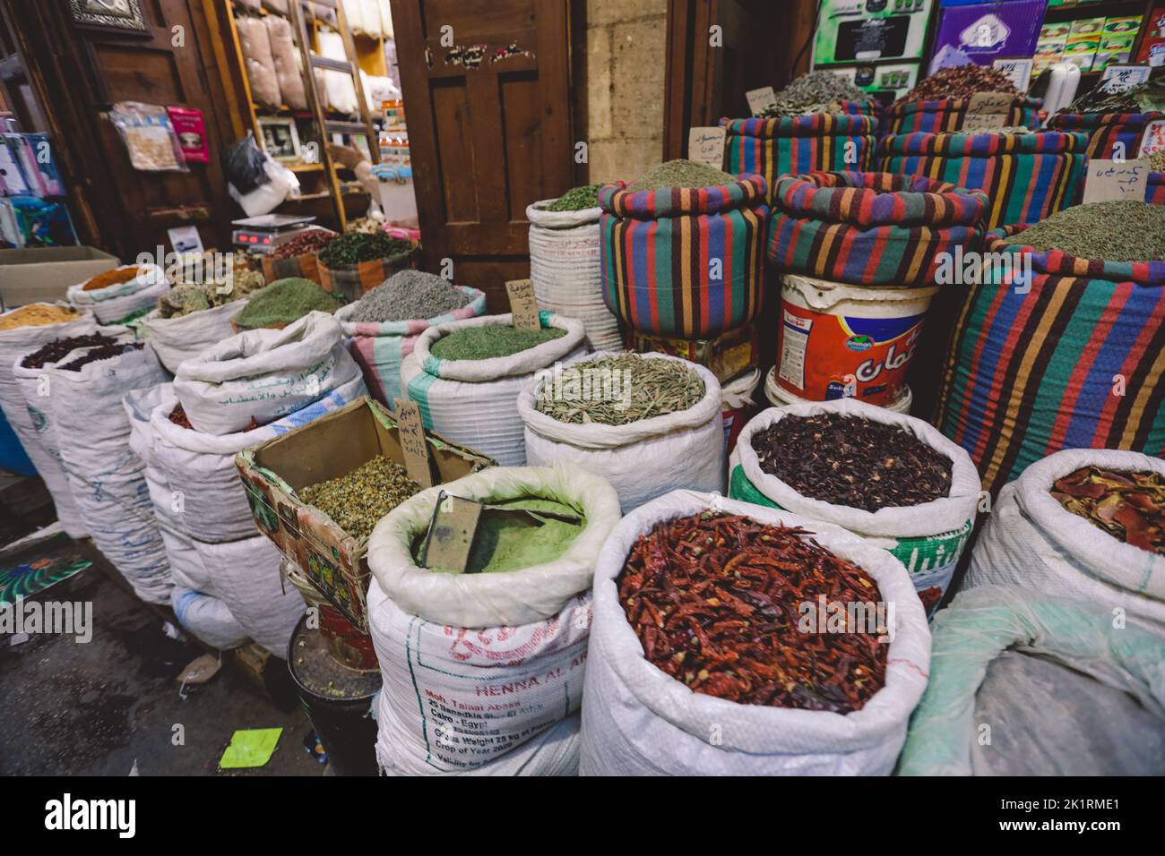 Cairo, Egypt - November 15, 2020: Khan el-Khalili famous bazaar in the ...
