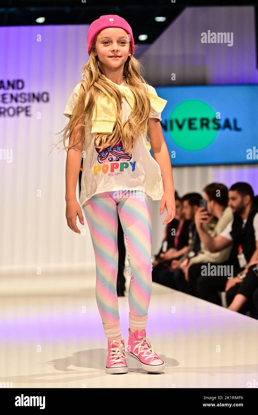 London, UK. 20th Sep, 2022. Kids Apparel catwalk show at Brand ...