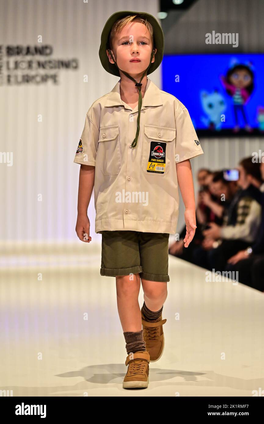 London, UK. 20th Sep, 2022. Kids Apparel catwalk show at Brand ...