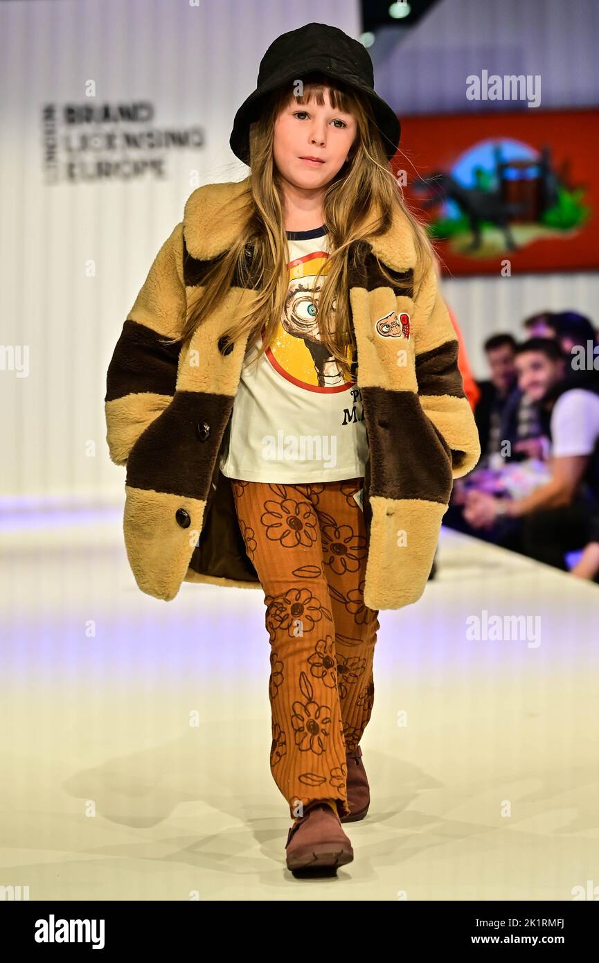 London, UK. 20th Sep, 2022. Kids Apparel catwalk show at Brand ...