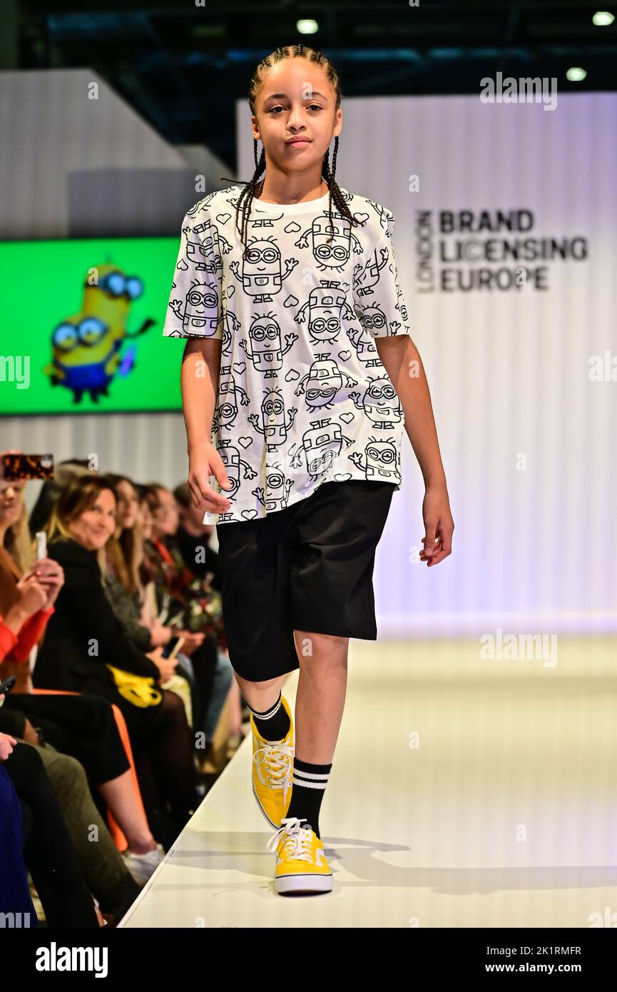 London, UK. 20th Sep, 2022. Kids Apparel catwalk show at Brand ...