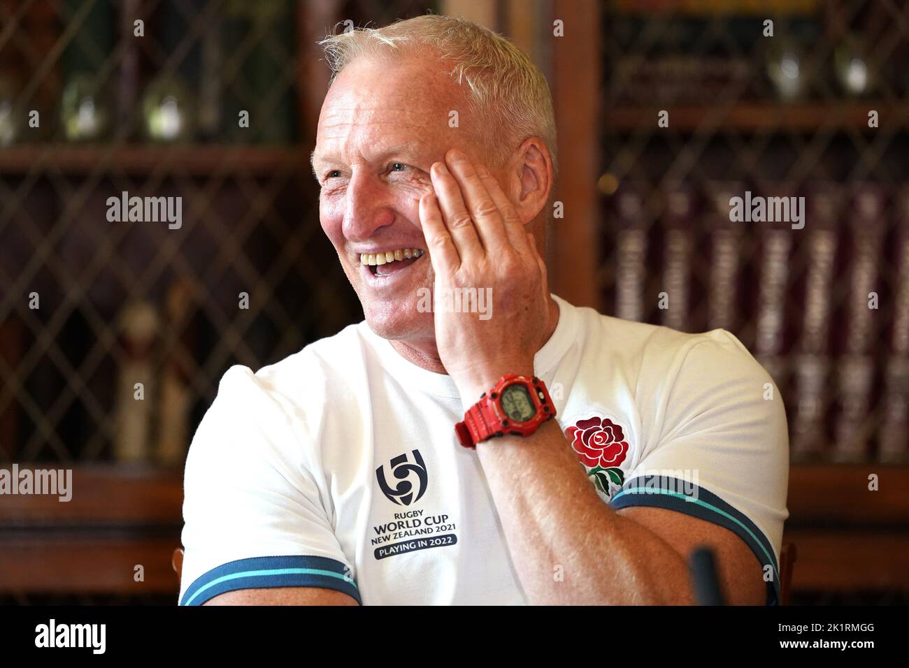 England head coach Simon Middleton during the press conference at ...