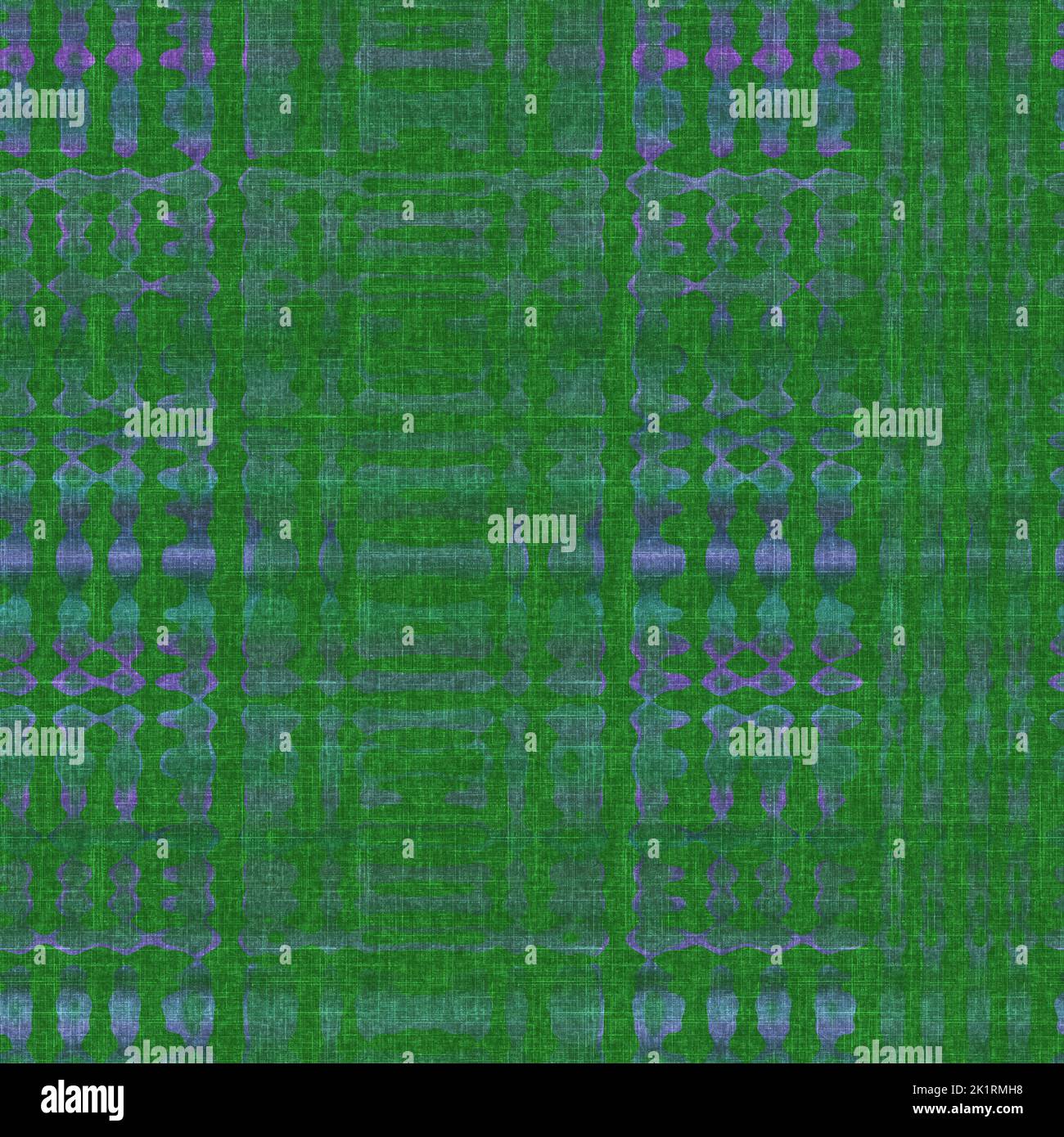 Green retro 1960s linen seamless pattern. Forest style vintage for ...
