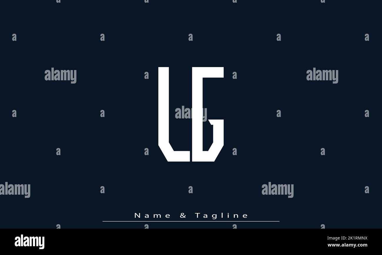 Lg minimal logo design hi-res stock photography and images - Alamy