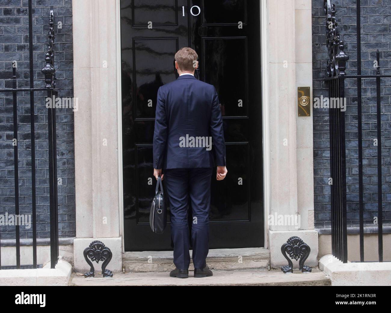 Chris Philp, Chief Secretary to the Treasury, in Downing Street for a ...