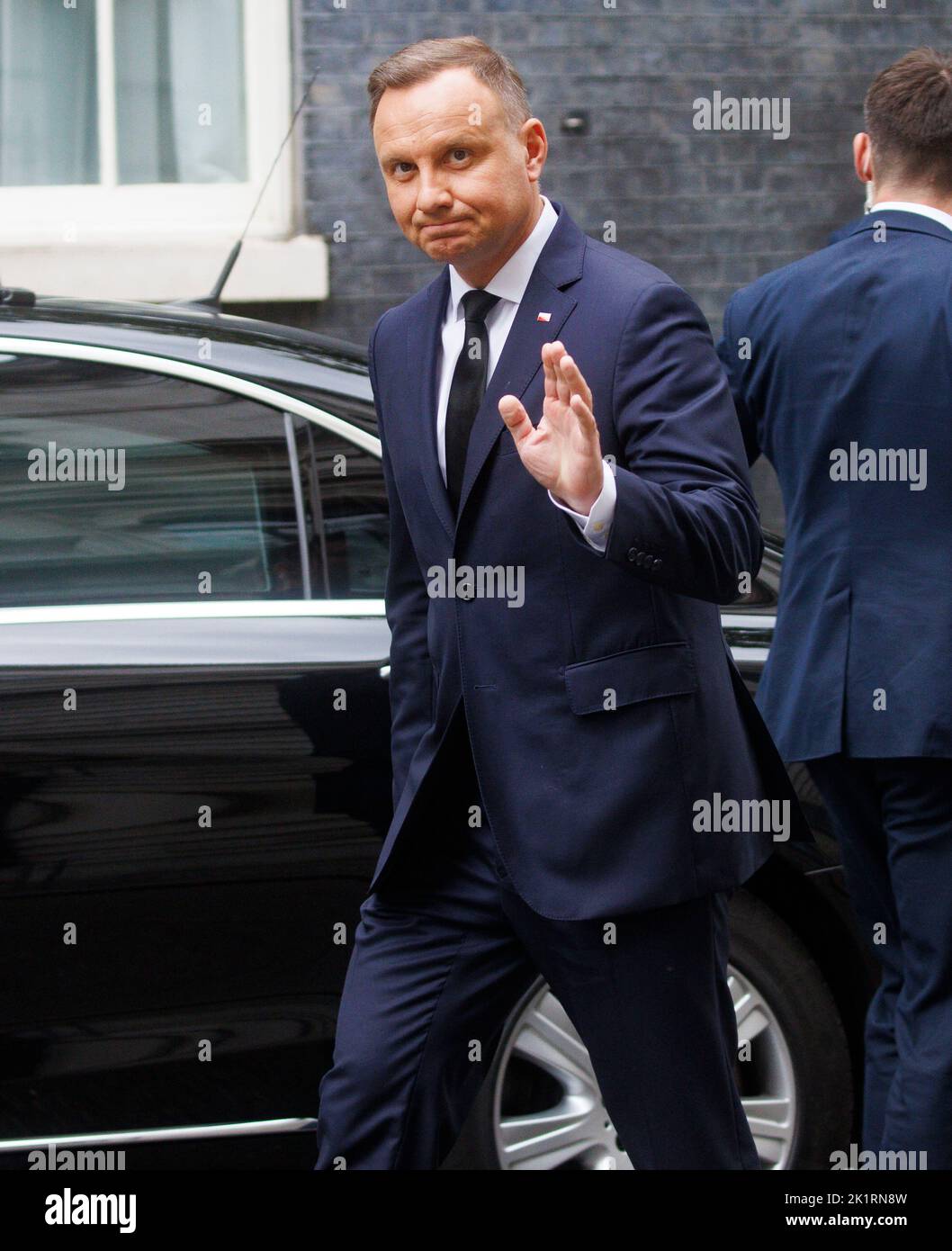 President of Poland, Andrzej Sebastian Duda,at Number 10 Downing street ...