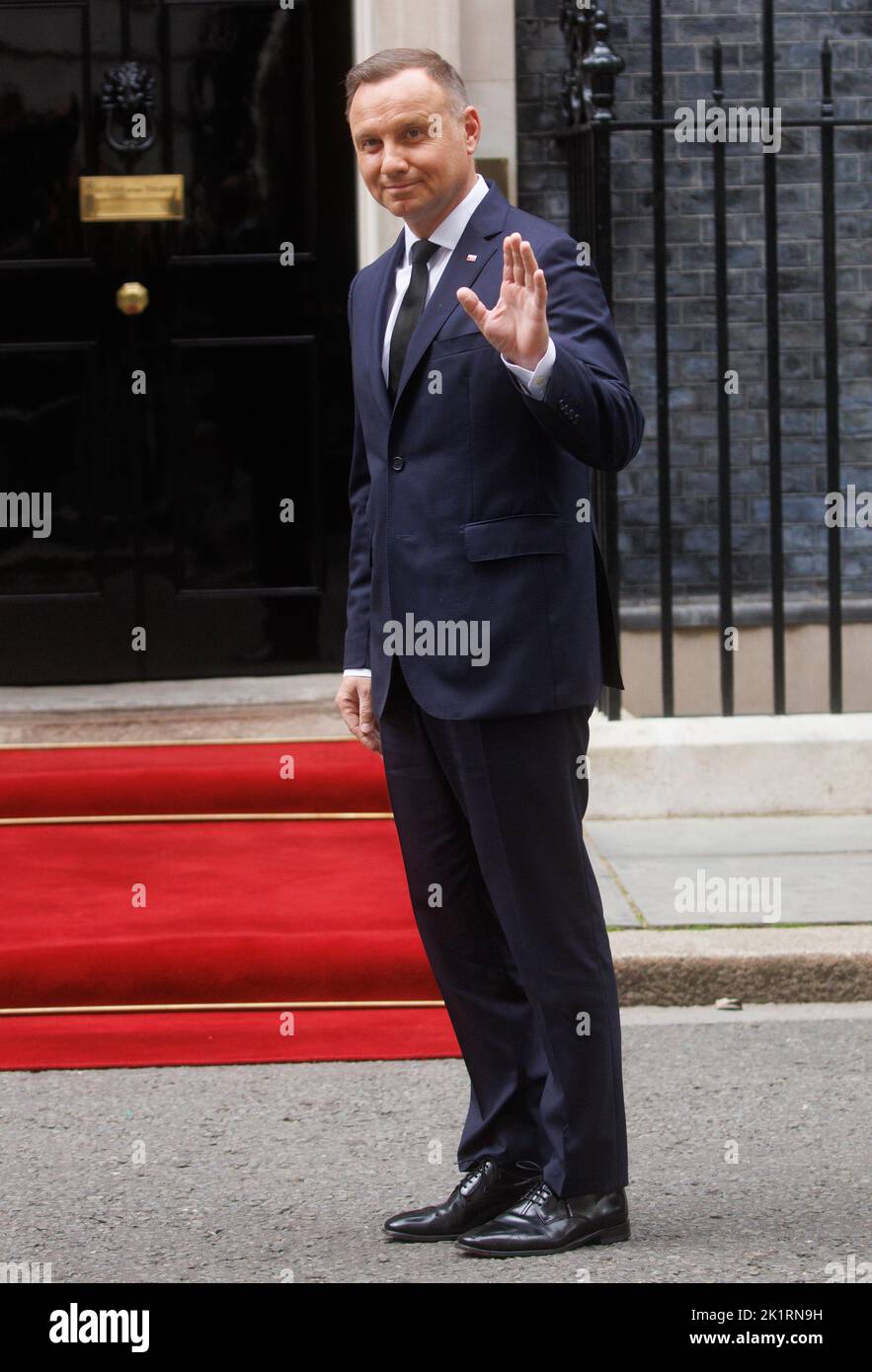 President of Poland, Andrzej Sebastian Duda,at Number 10 Downing street ...