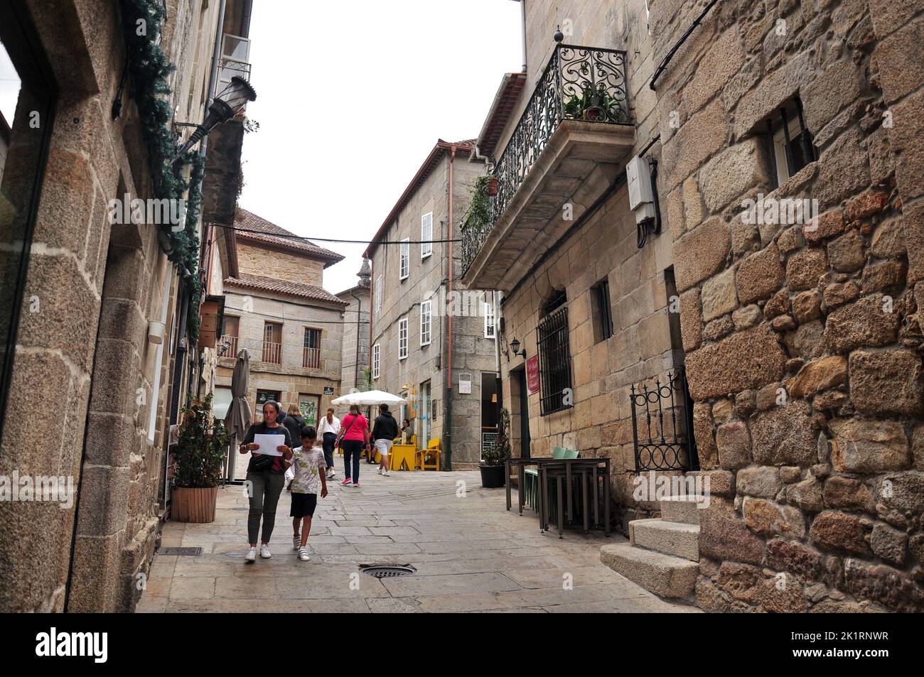 Historical center of Tui, Spain Stock Photo - Alamy