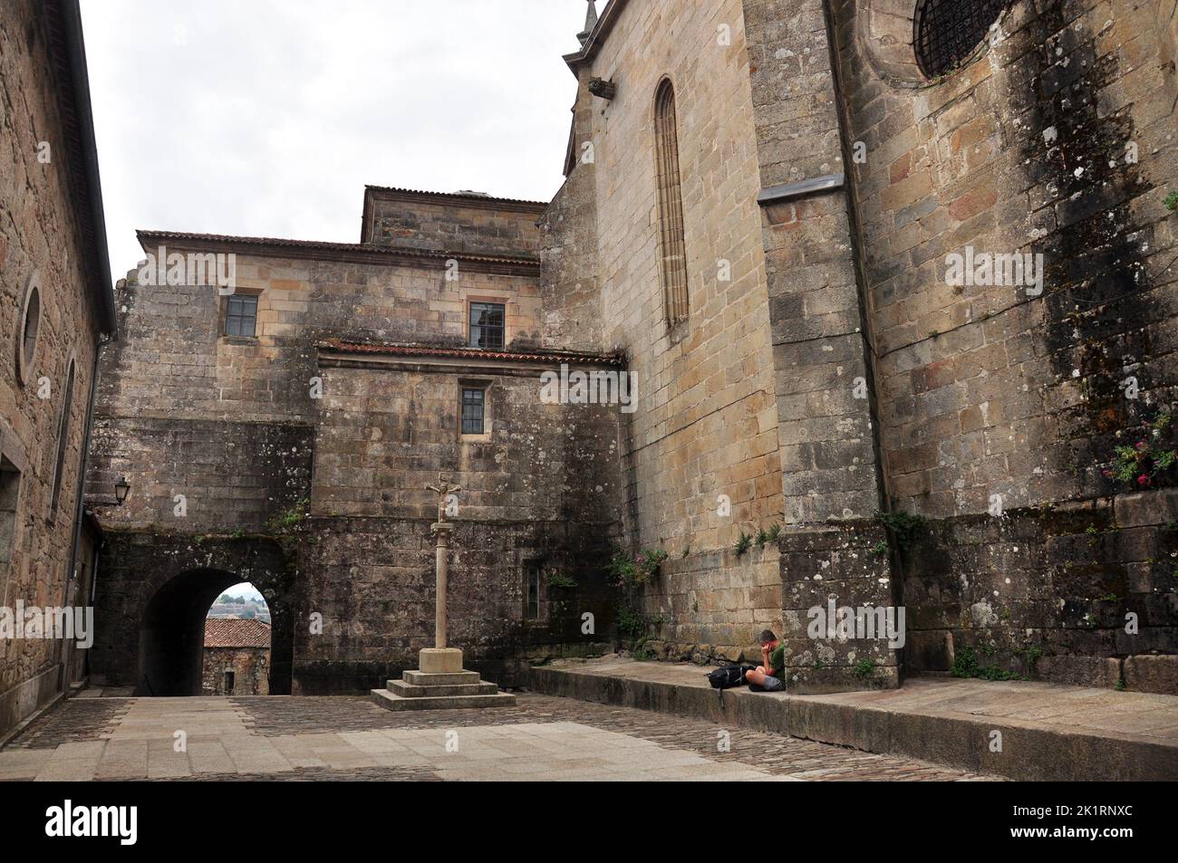 Historical center of Tui, Spain Stock Photo - Alamy