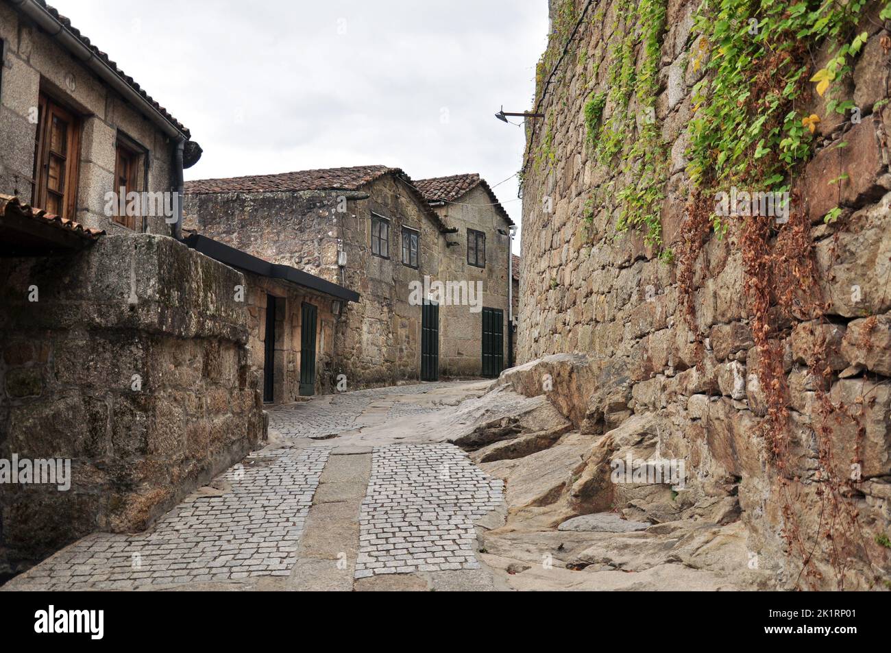 Historical center of Tui, Spain Stock Photo - Alamy