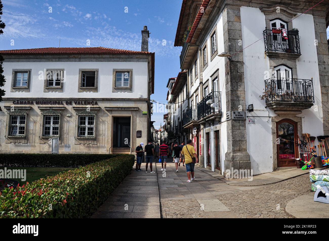 Town hall inside the fortress of Valença do Minho, Portugal Stock Photo ...