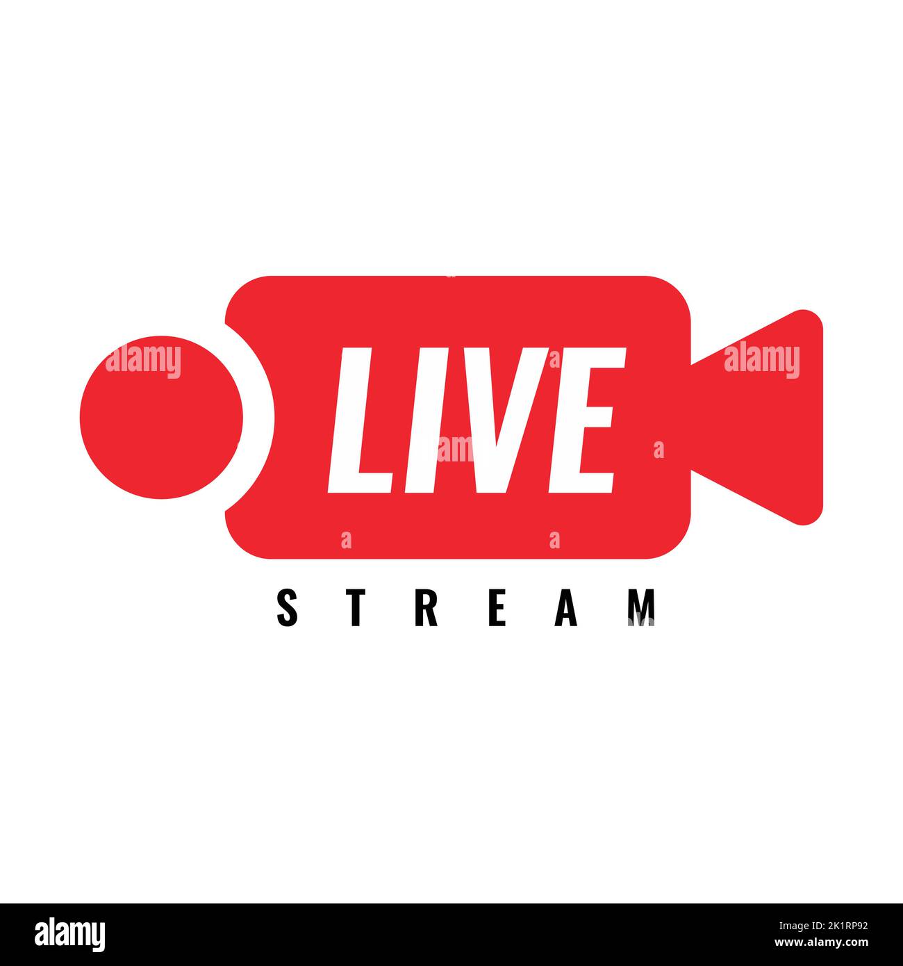 Live Stream Icon Or Symbol For Broadcasting Design Stock Vector Image