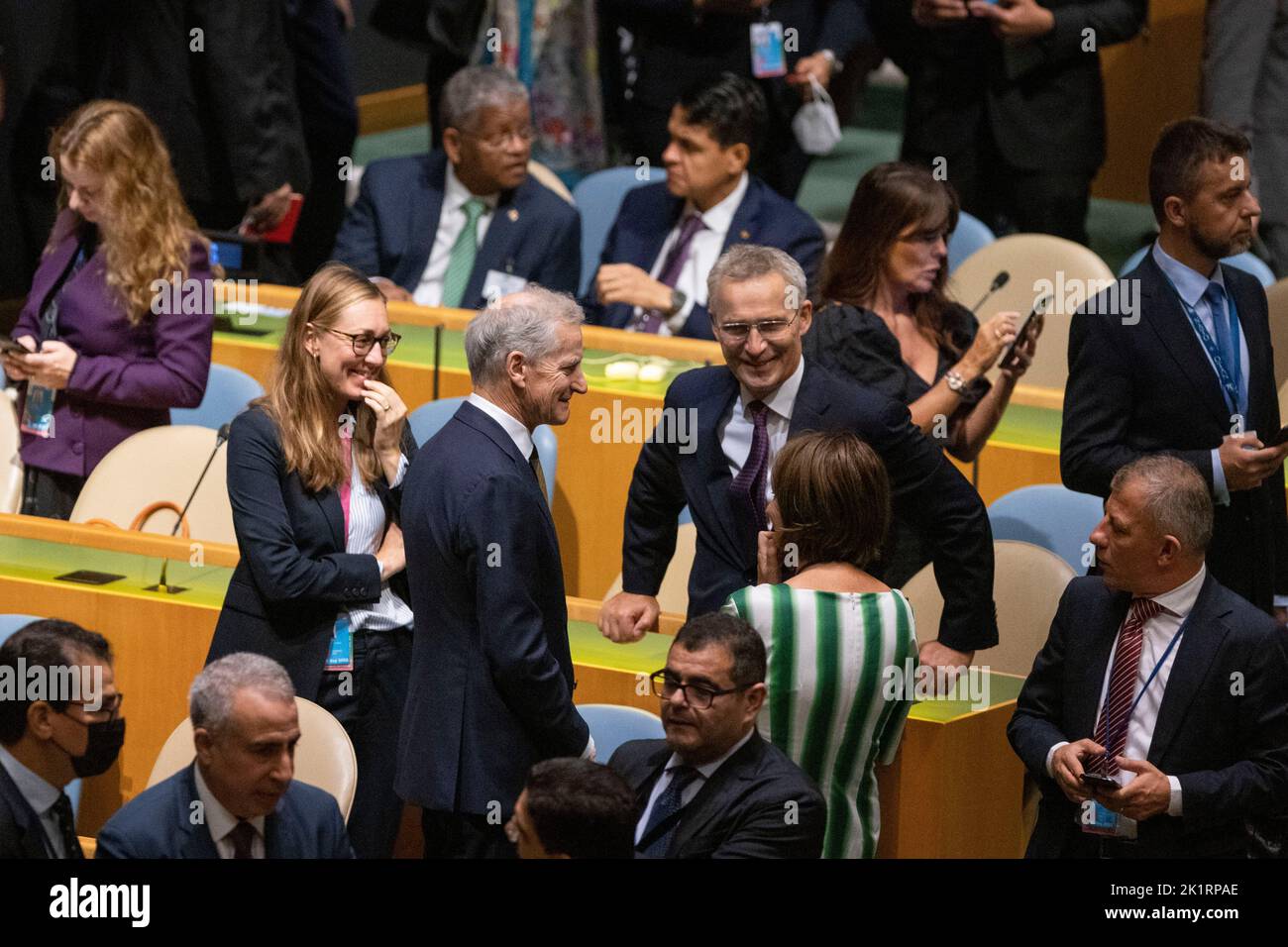 New York, USA 20220920.High-level week in the UN 2022. Norwegian Prime ...